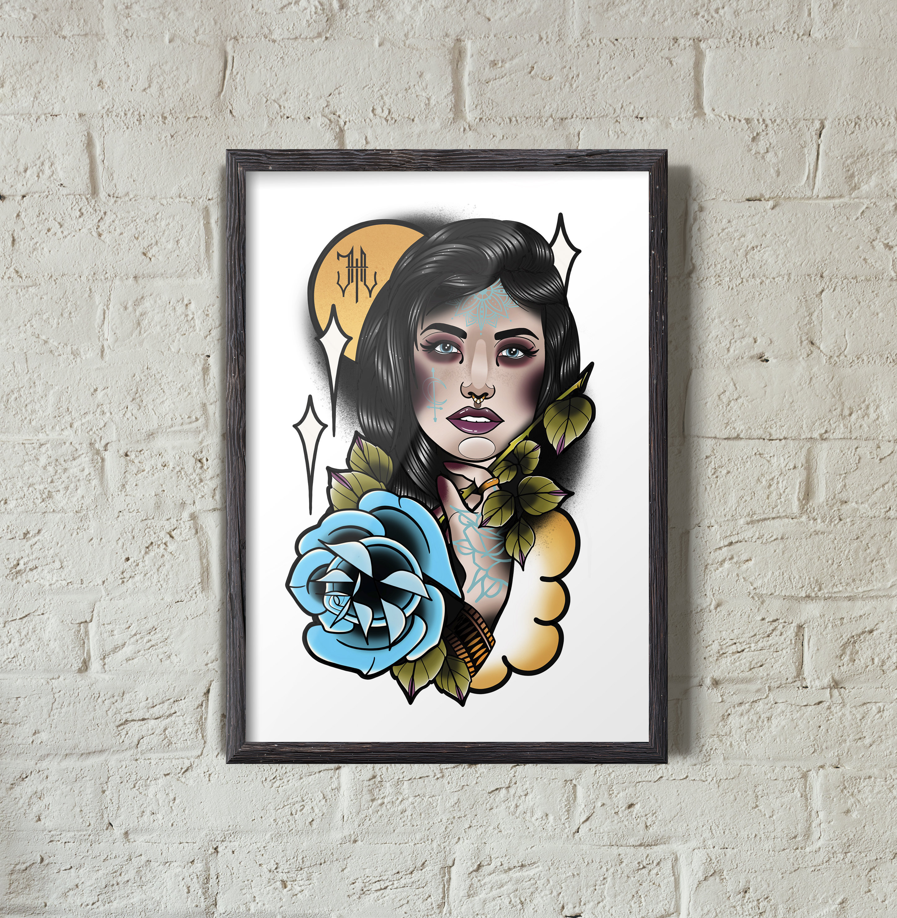 Neo Traditional Girl Drawings