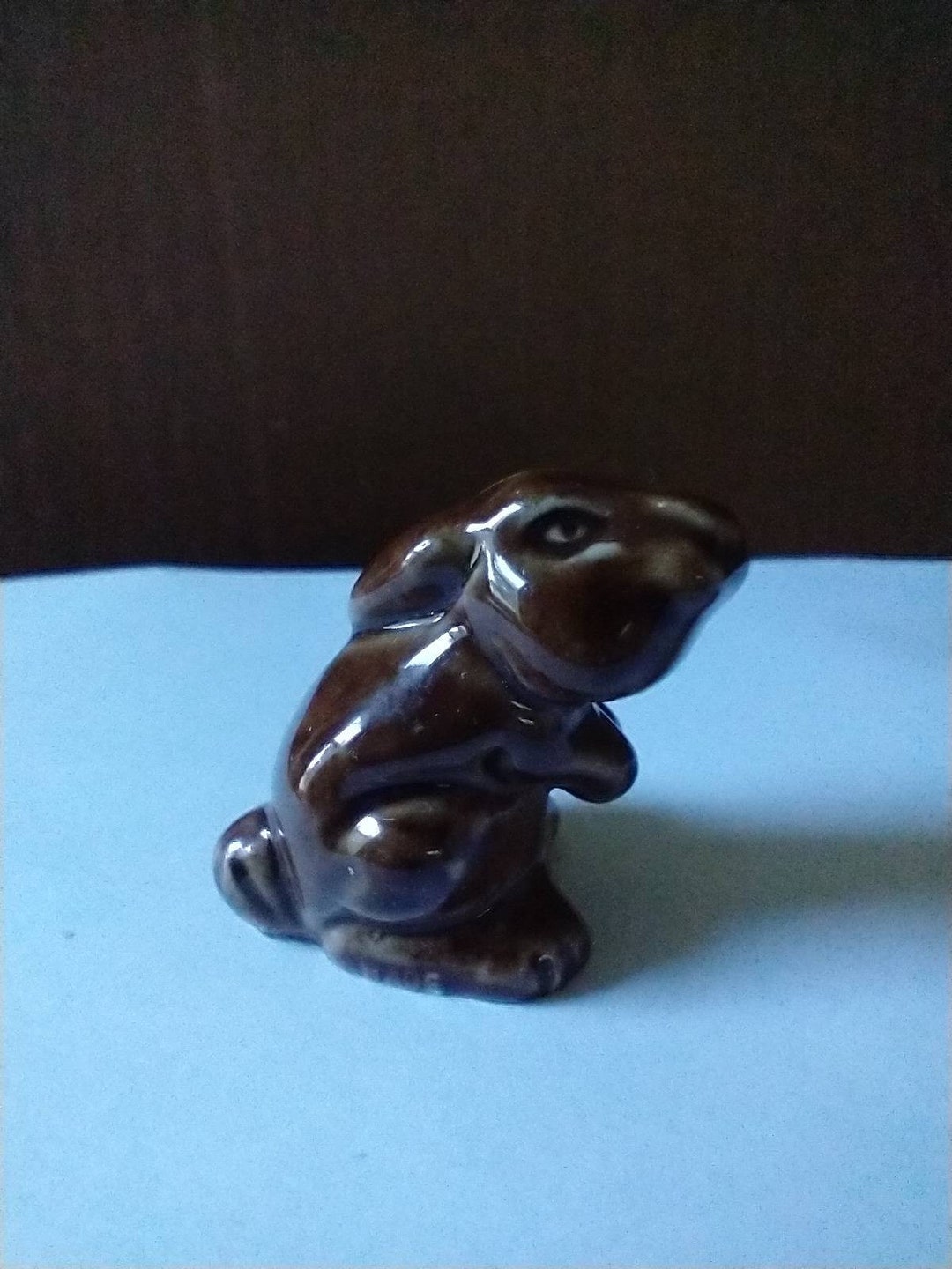 Wade Rabbit Figurine Brown Bunny Whimsies Figurine Rose Tea Figurine ...