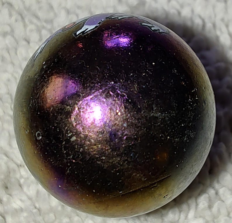 Vintage Pokemon Marbles #19 Rattata Holo Foil Metallic Glass Marbles ...