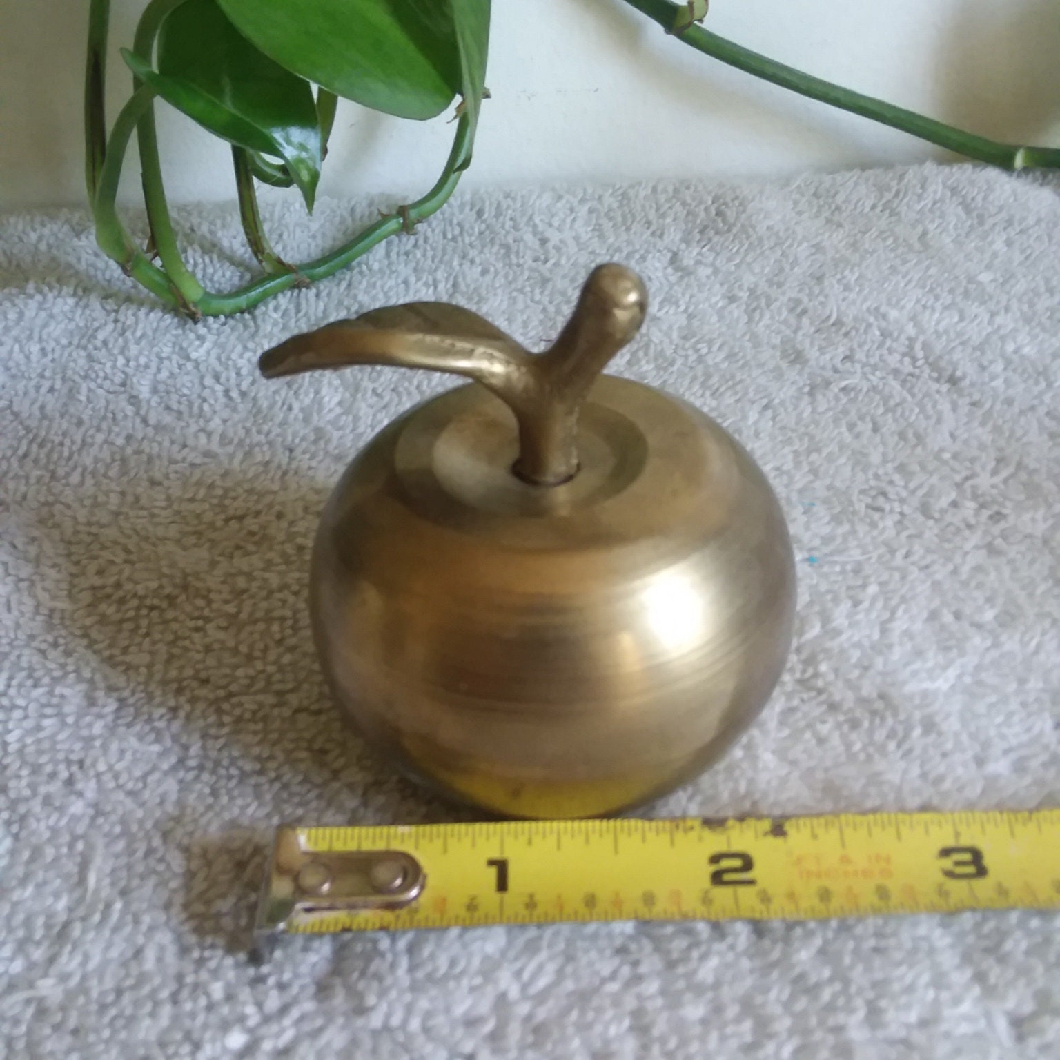 Brass apple bell solid brass teachers bell collectors 1960s | Etsy