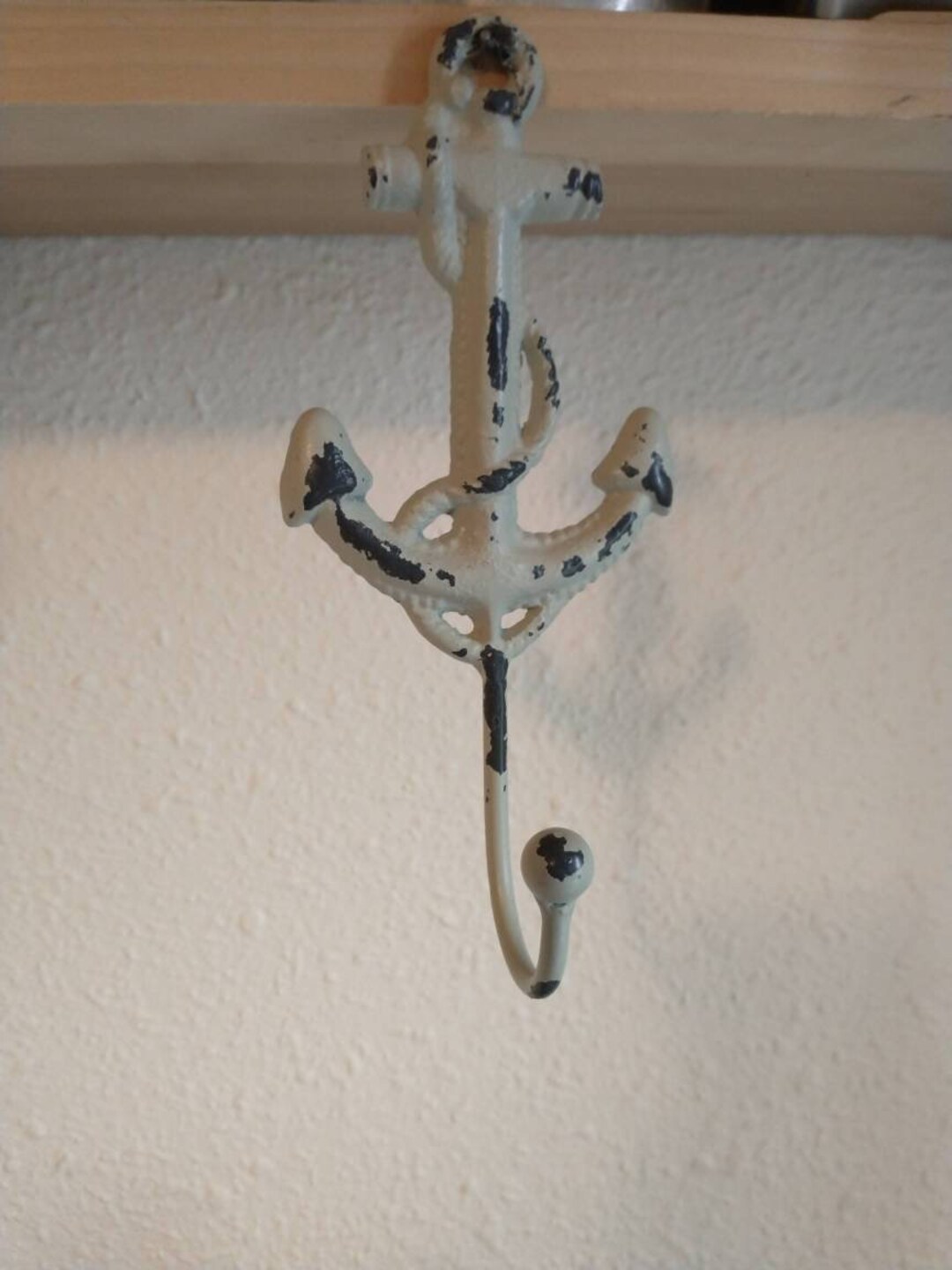 Vintage Wall Hook Anchor Shaped Wall Hook Coat Hook Hat Hook Enamel ...