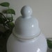 Vintage Ginger Jar AVON Made in Italy White Glass Orange and Gold ...