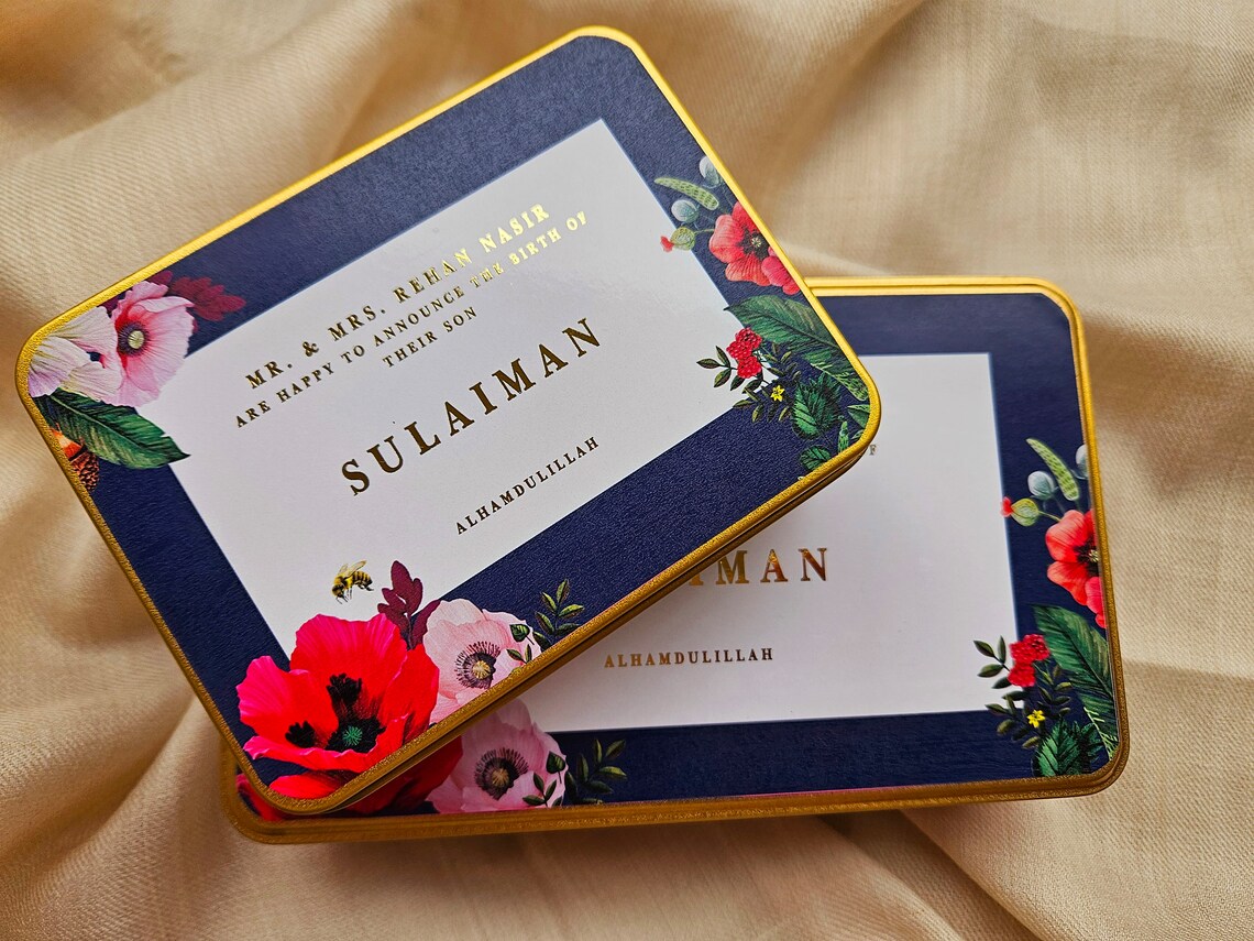 Personalized Mithai Box| Personalized Baby Favor Box| Indian Mithai Box ...