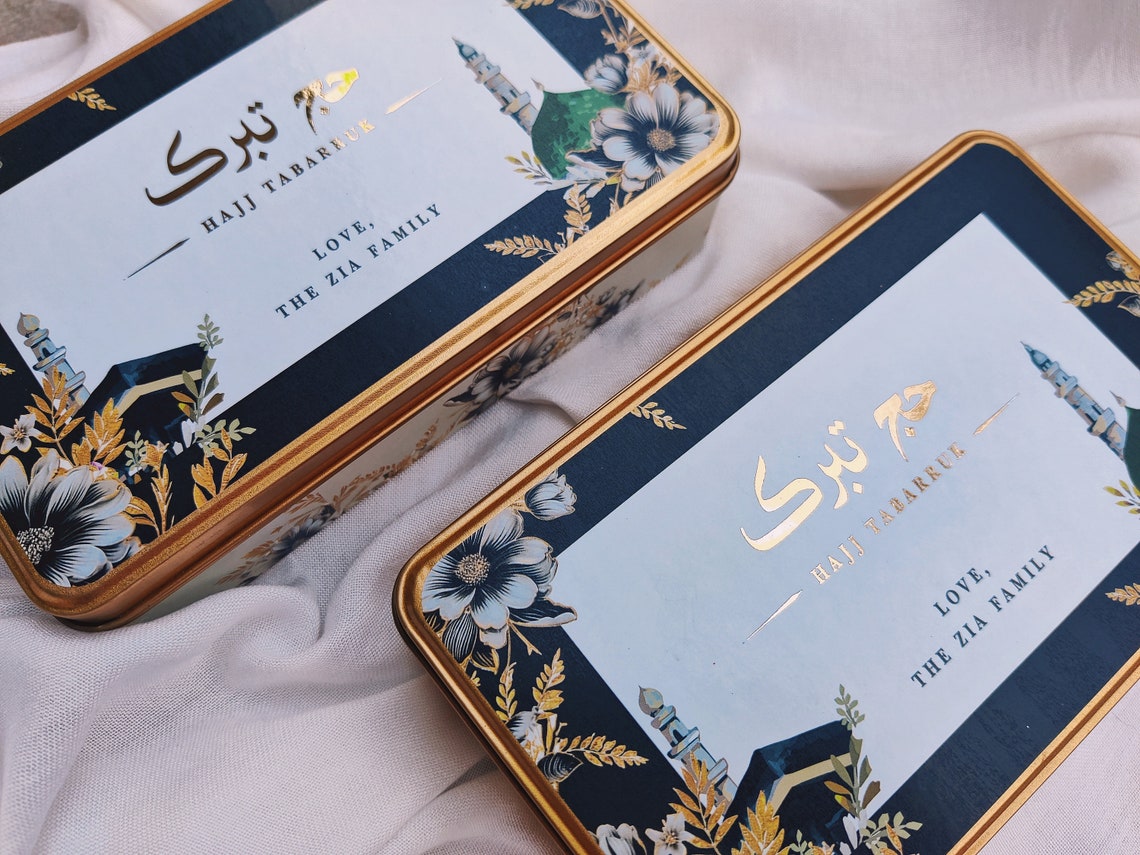 Personalized Hajj Gift Box, Personalized Umrah Favor Box, Hajj Gift ...