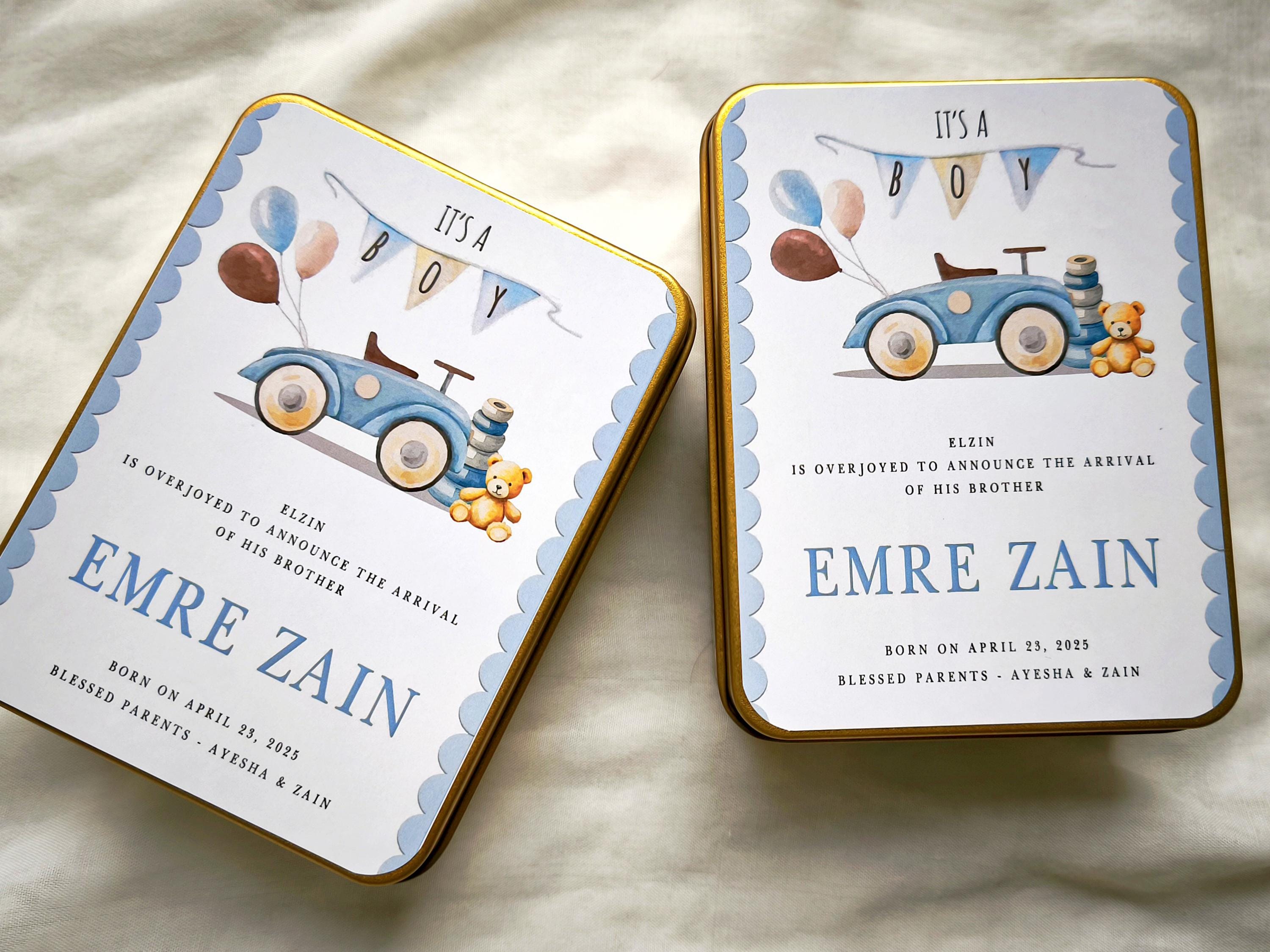 Personalized Mithai Box| Personalized Baby Favor Box| Indian Mithai Box ...