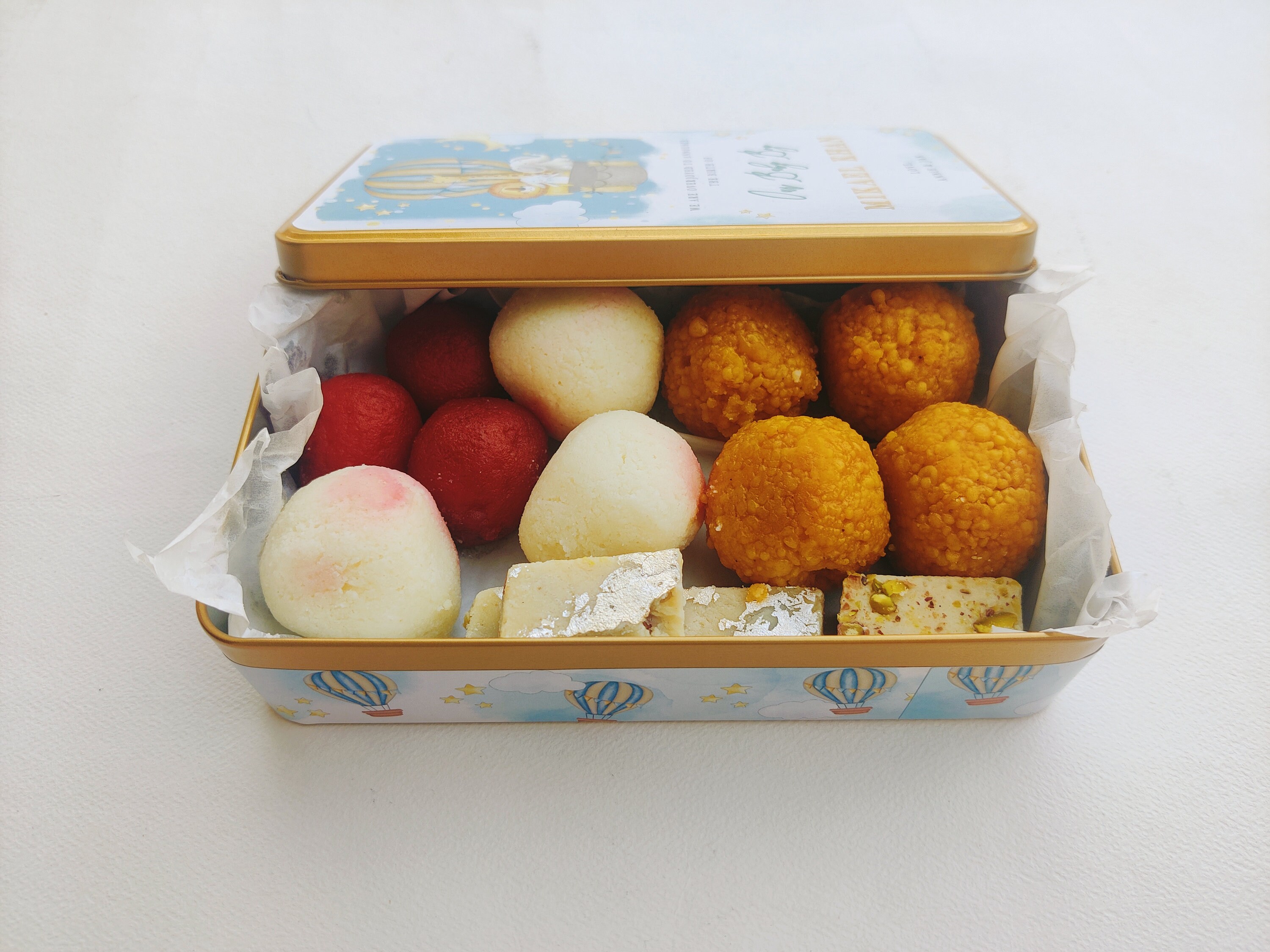 Personalized Mithai Box| Personalized Baby Favor Box| Indian Mithai Box ...