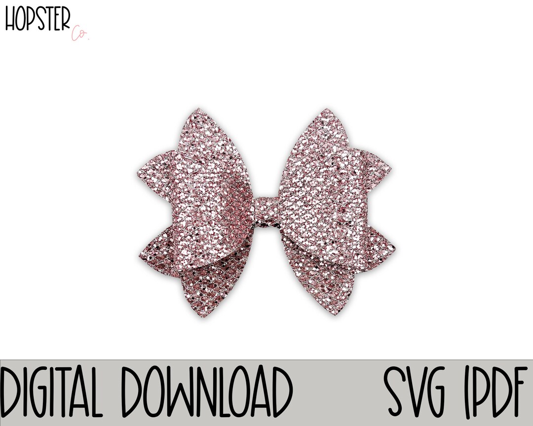 Hair Bow Template, Bow Svg, Hair Bow Svg, Bow Template, Bow Cut File ...