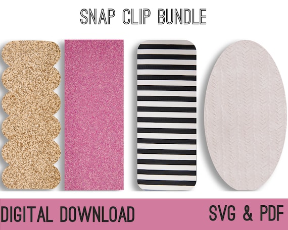 Snap Clip Svg Snapclip Template Hair Clip Svg Bow Template - Etsy