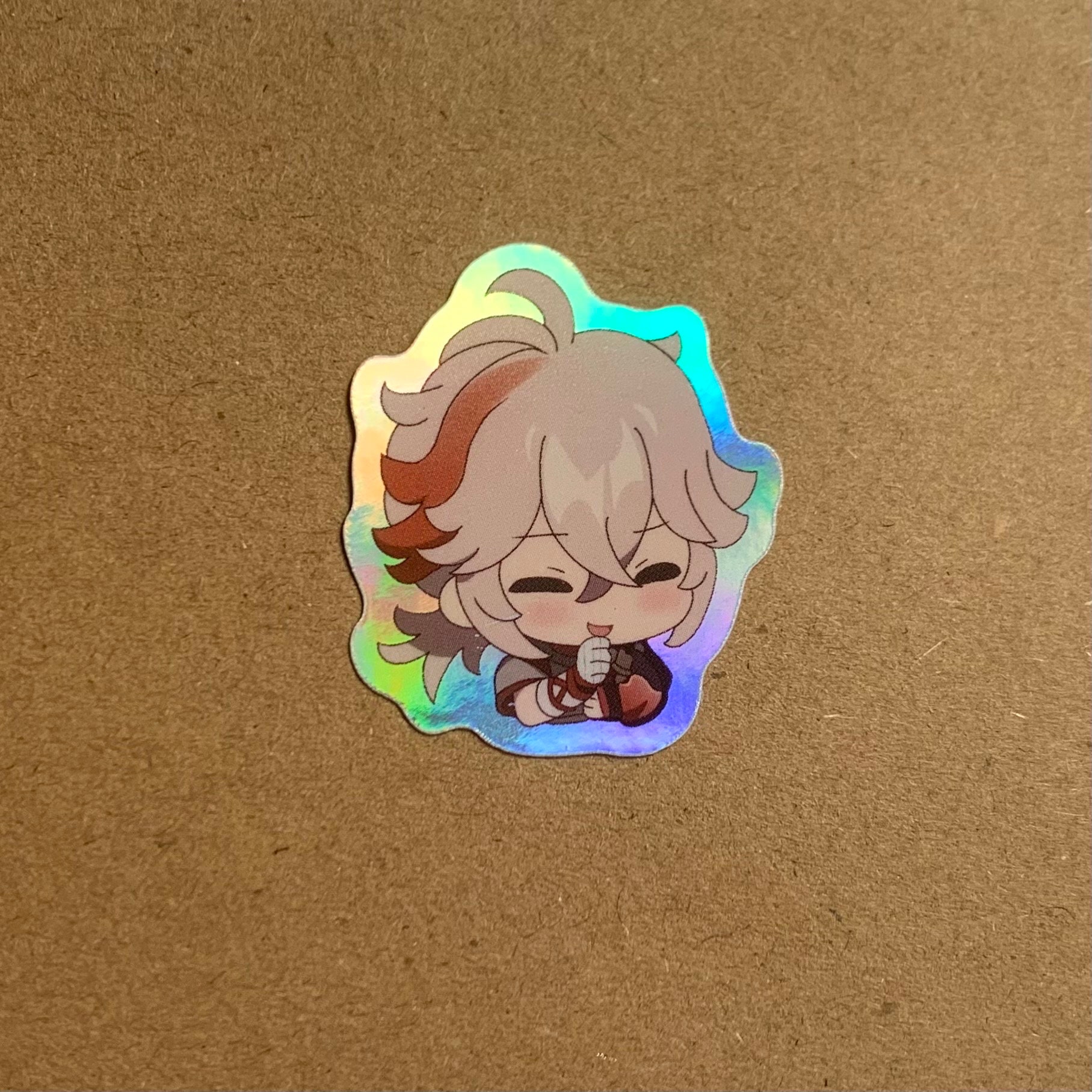 Genshin Impact 1.5 Holographic Stickers Anemo Characters Venti/xiao ...