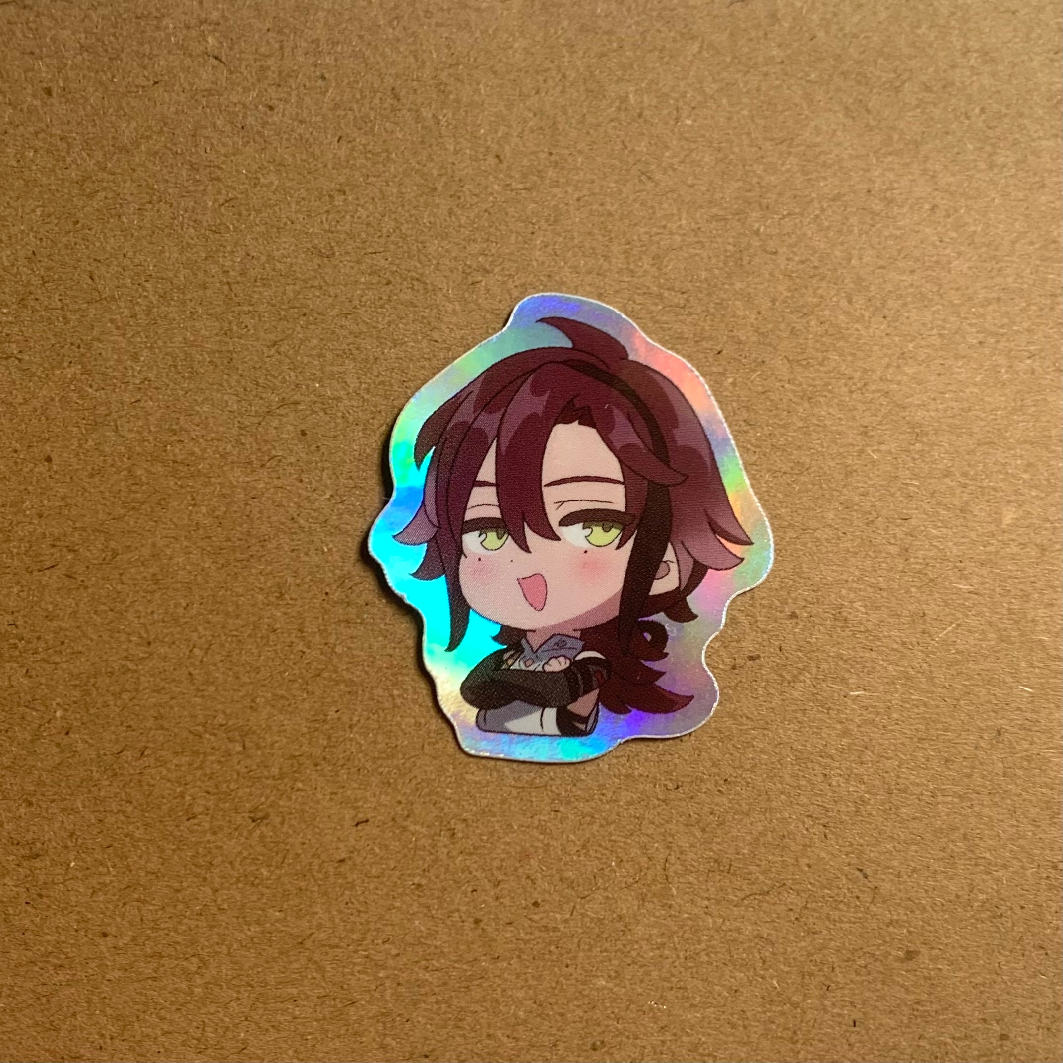 Genshin Impact 1.5 Holographic Stickers Anemo Characters Venti/xiao ...