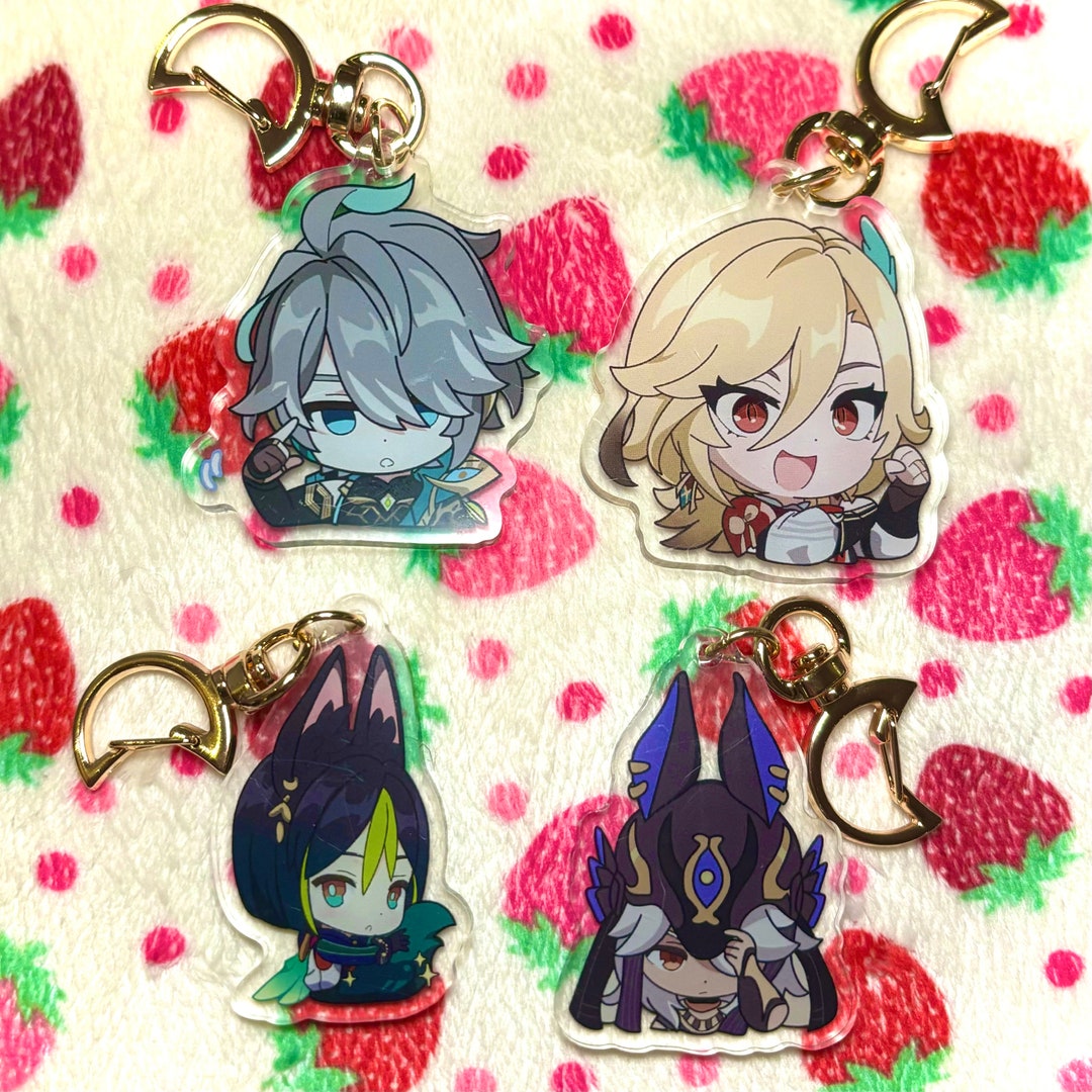 2” Sumeru Genshin Impact Acrylic Keychains - Alhaitham/kaveh/cyno ...
