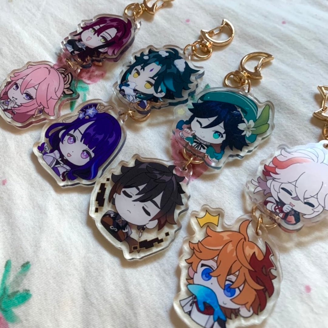 Genshin Impact 2” Acrylic Keychains - Etsy