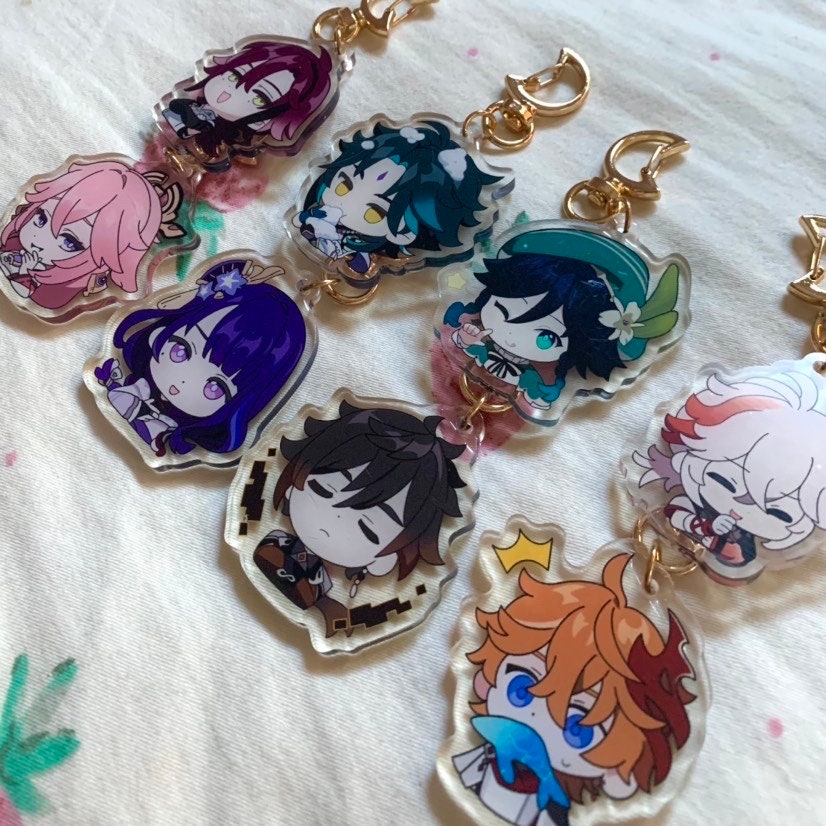 Genshin Impact 2” Acrylic Keychains - Etsy