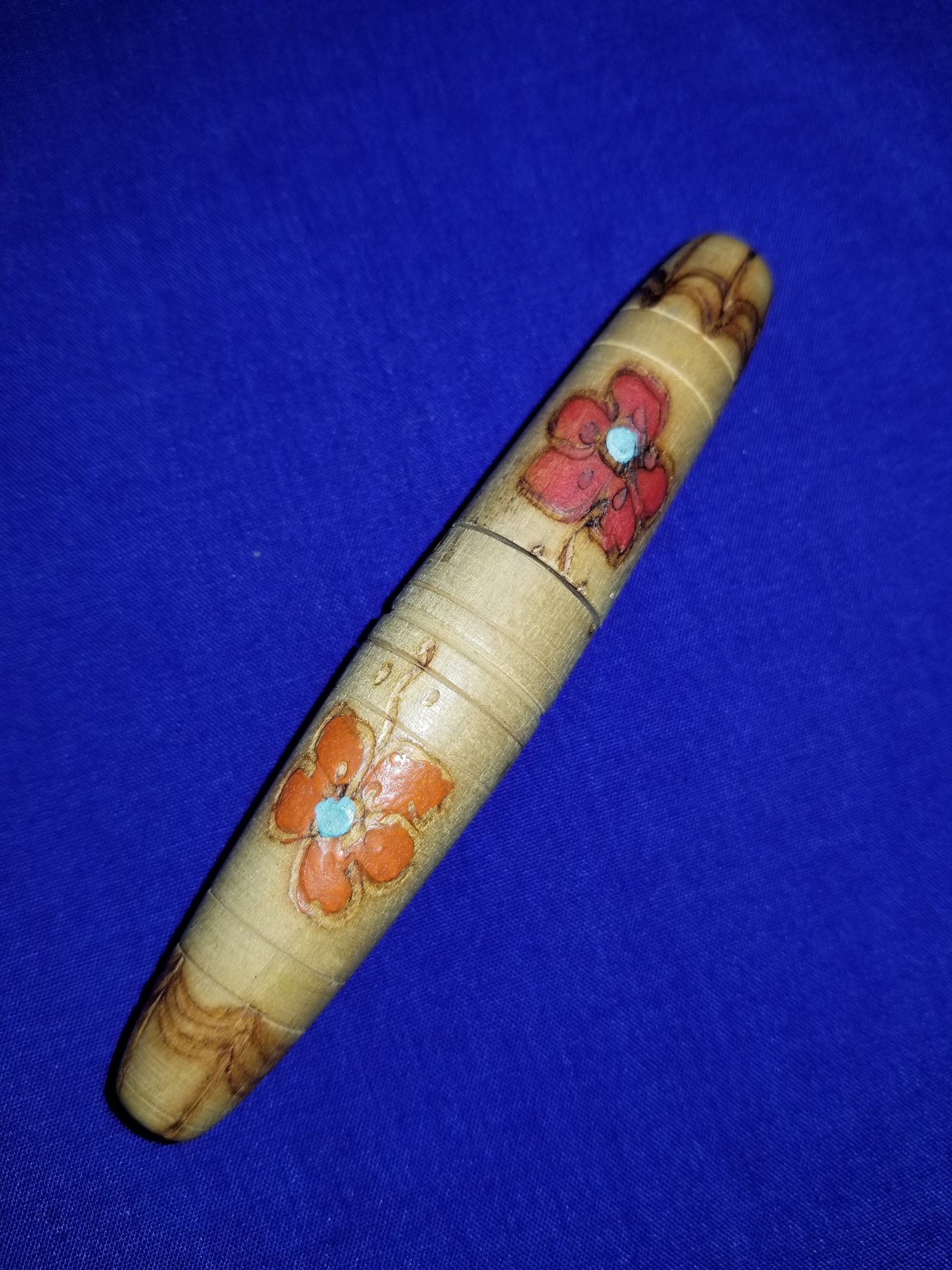 Vintage Turned Wood Needle Case - Etsy