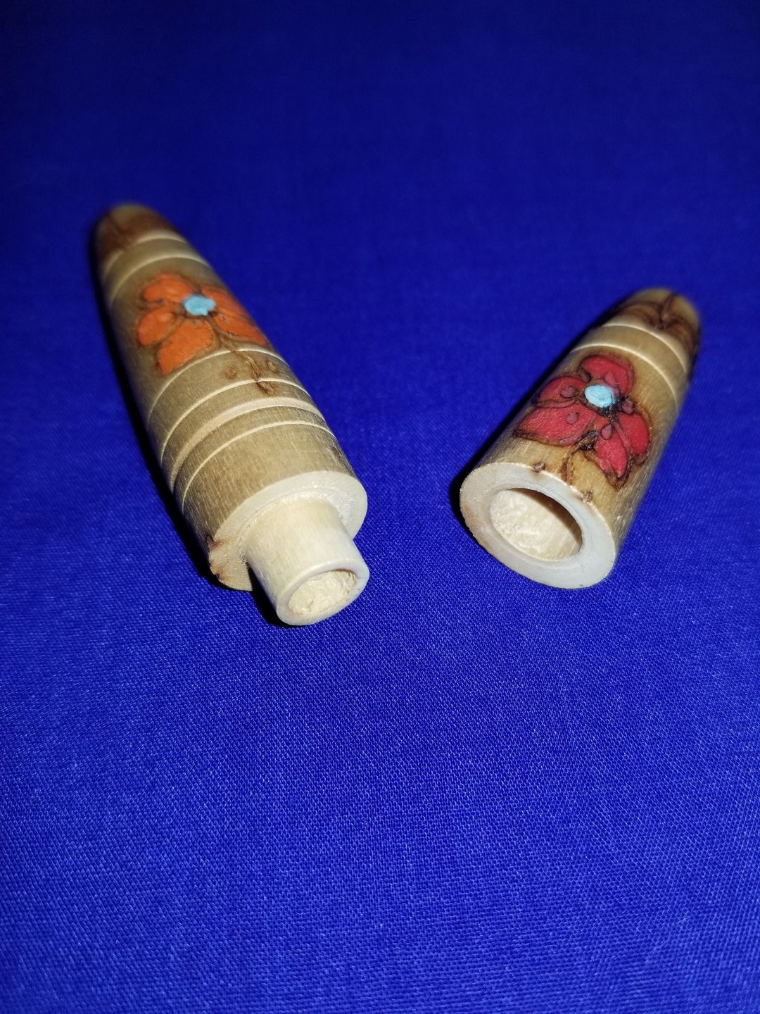 Vintage Turned Wood Needle Case - Etsy