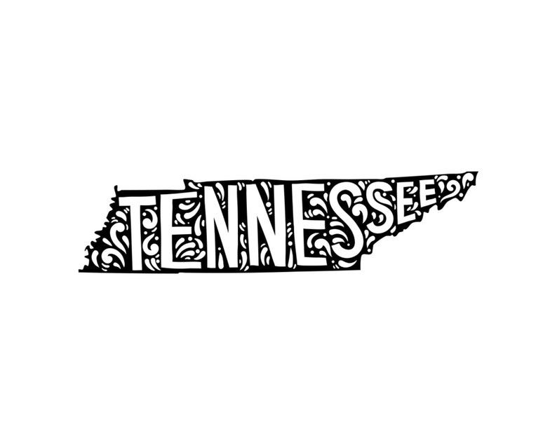 Can Cooler Graphics - Tennessee Text - SVG, PNG Files for Cricut, HTV ...