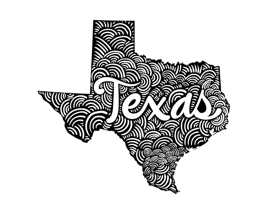 Can Cooler Graphics - Texas Text - SVG, PNG Files for Cricut, HTV ...