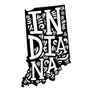 Can Cooler Graphics - Indiana Text - SVG, PNG Files for Cricut, HTV ...