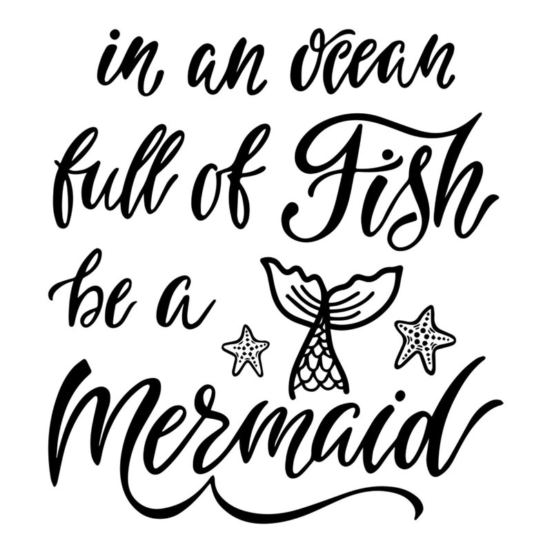 Mermaid Quote Svg - Etsy