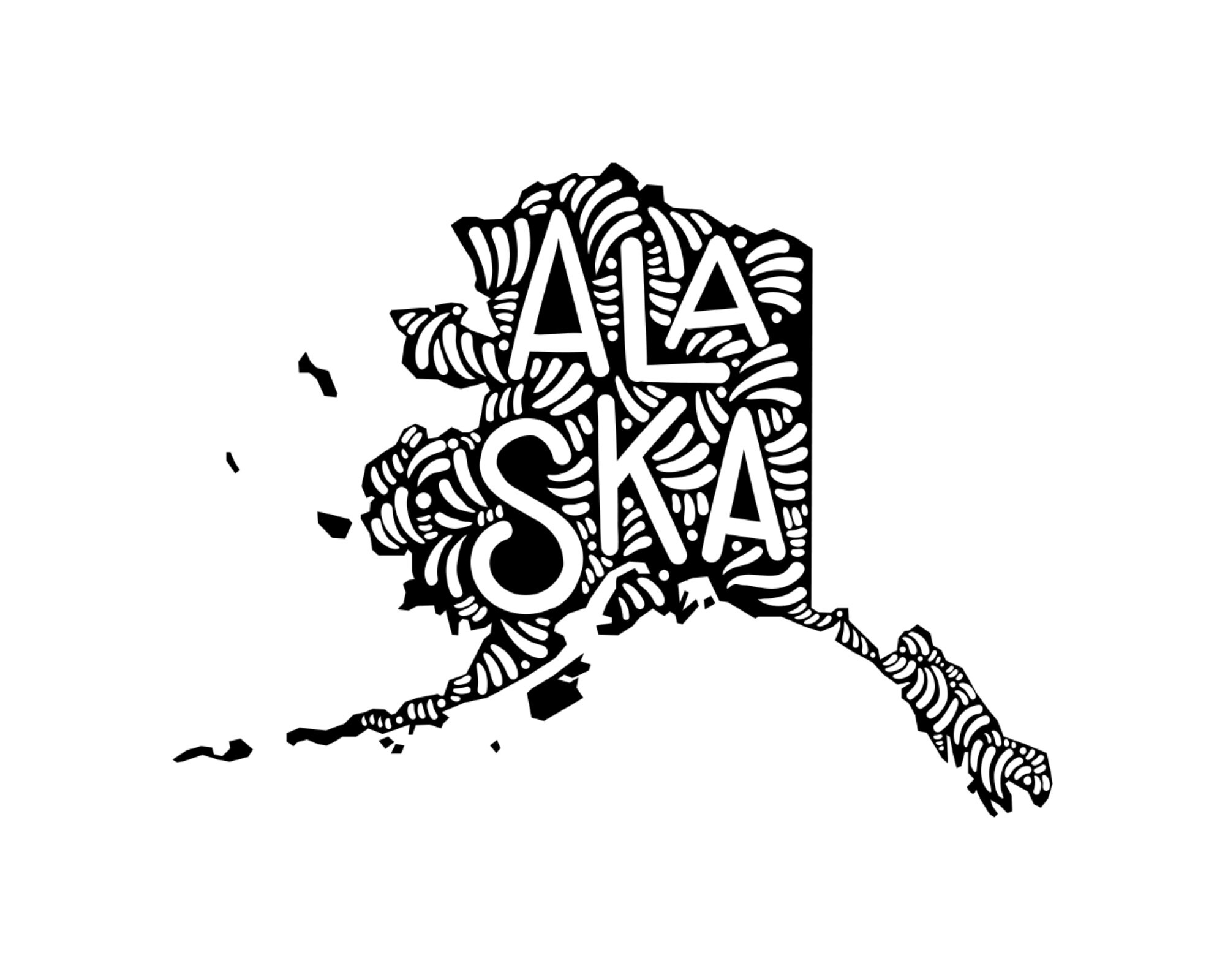 Can Cooler Graphics Alaska Text SVG PNG Files for Cricut - Etsy