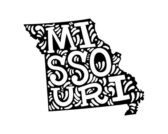 Can Cooler Graphics Missouri Text SVG PNG Files for - Etsy