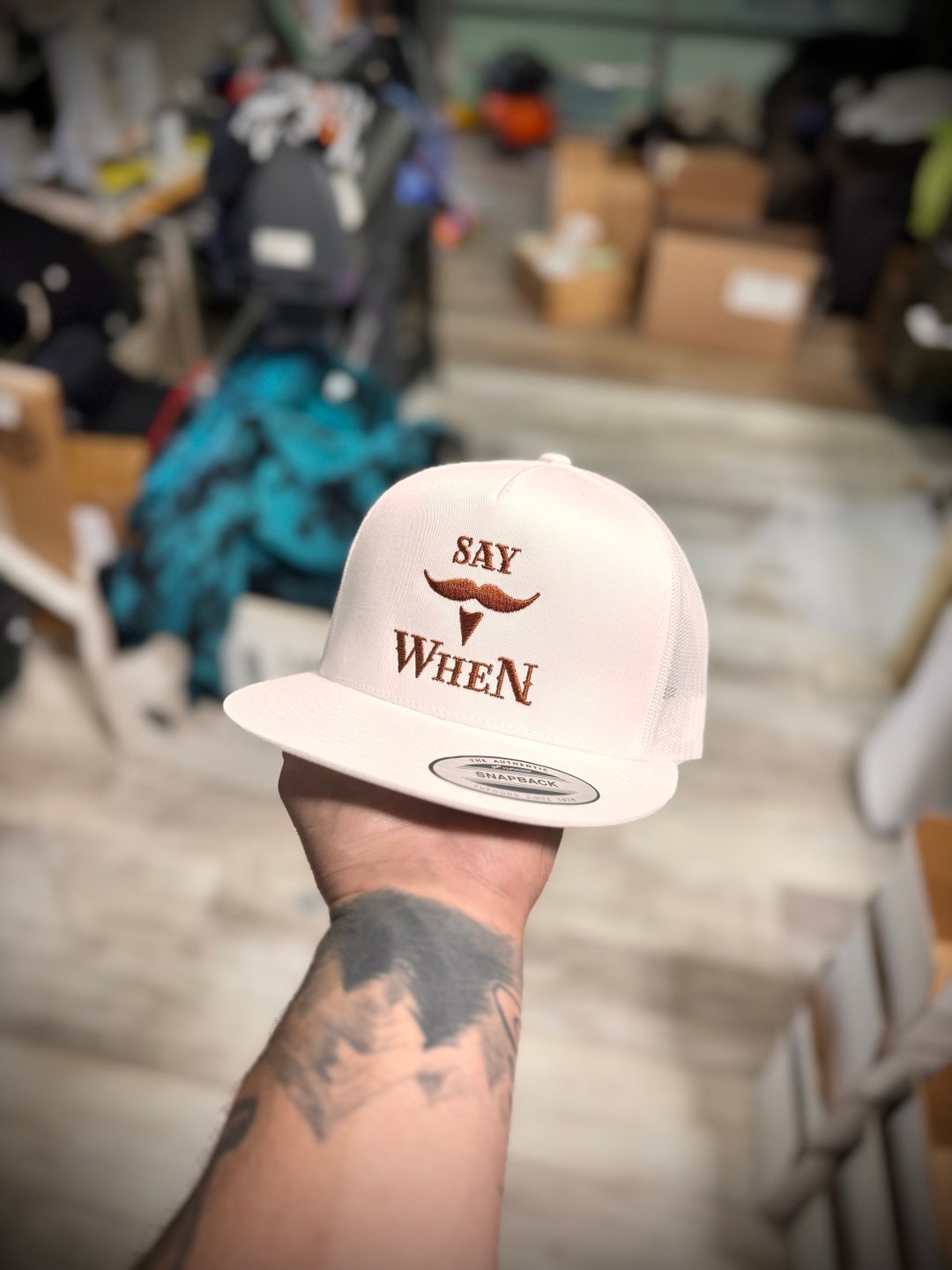 Doc Holliday “say When” Snapback Hat - Etsy