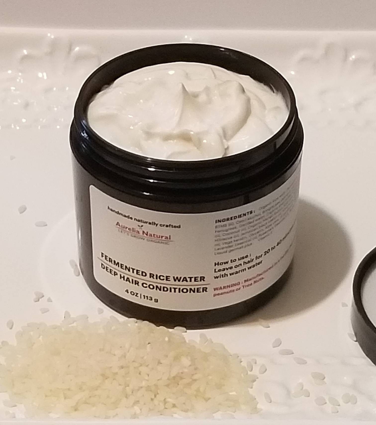 Organic Fermented Rice Water Deep Hair Conditioner - Etsy