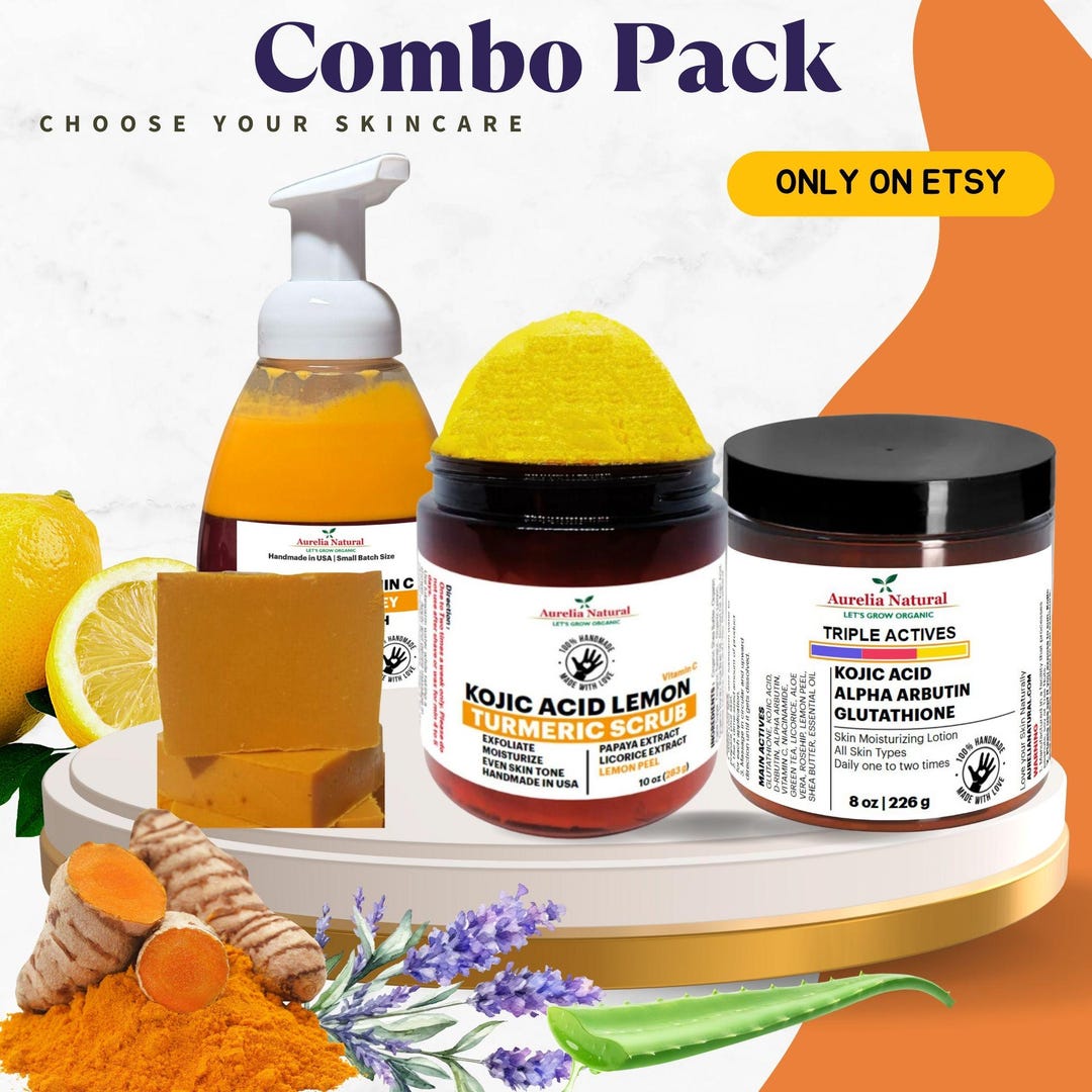 Kojic Skin Routine Savers Combo Pack - Etsy