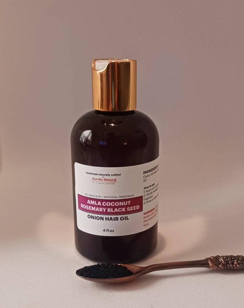 Red Onion Hair Oil: Amla, Coconut, Rosemary & Black Seed - Etsy