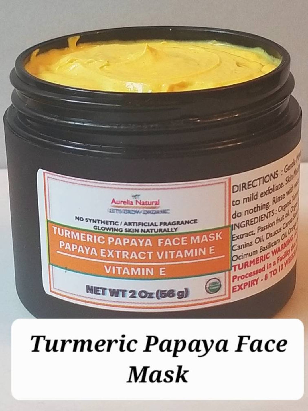 Turmeric Papaya Face Mask - Etsy