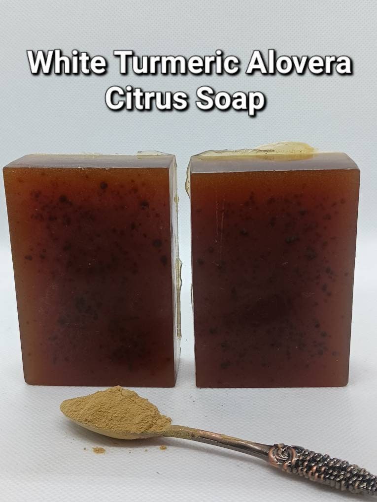 White Tumeric Sugar Scrub Or White Tumeric Soap Face Body Etsy