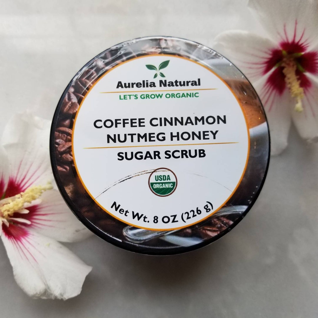 ORGANIC COFFEE SUGAR Scrub Cinnamon Nutmeg Exfoliate - Etsy