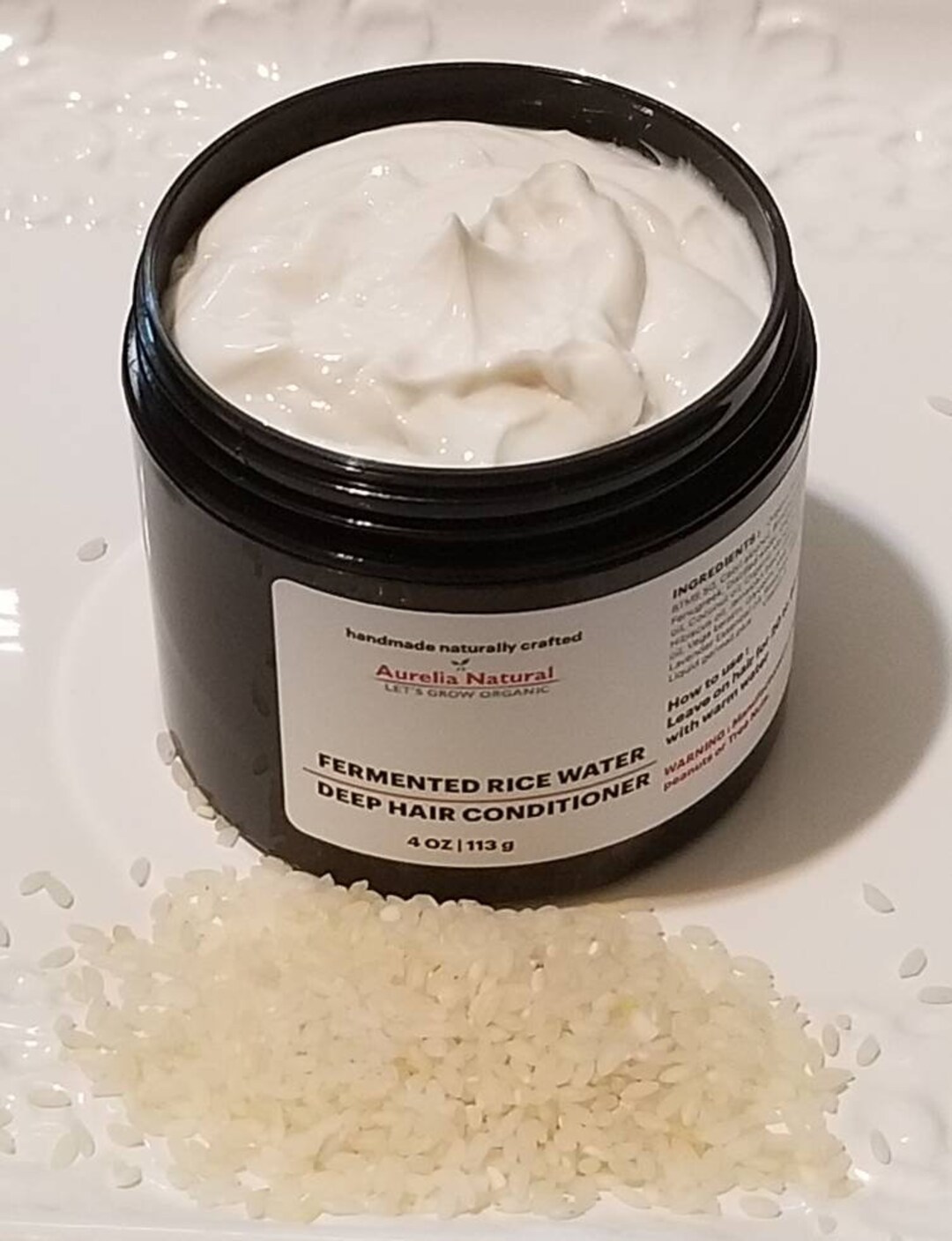 Organic Fermented Rice Water Deep Hair Conditioner - Etsy