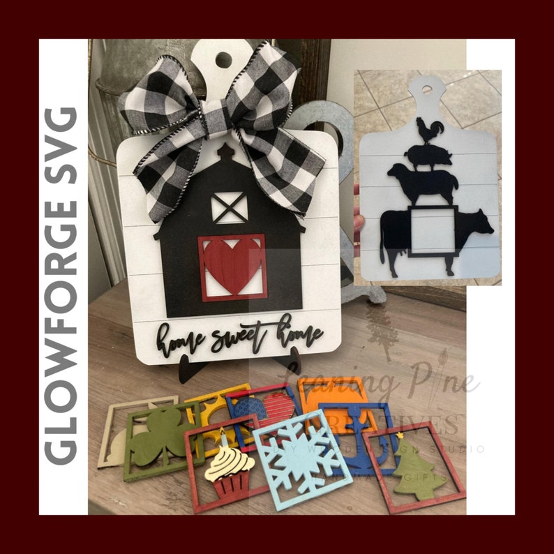 Glowforge SVG Digital Download Laser Cutter File Farmhouse - Etsy