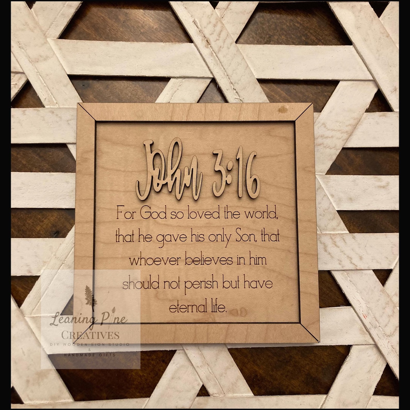 Digital SVG File, Laser Cut File Only, Bible Verse Mini Signs, Framed ...