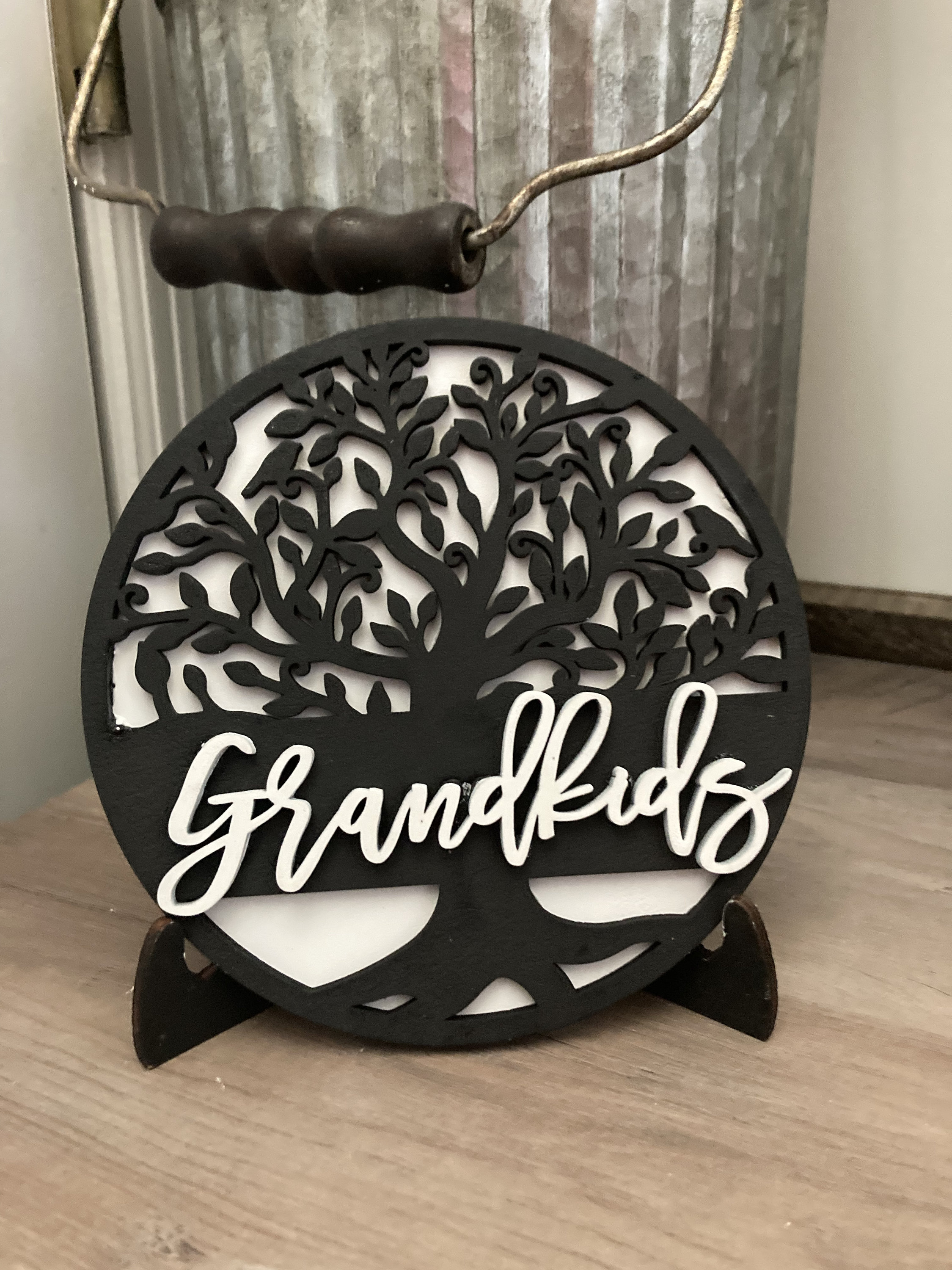 Mini Grandkids Family Tree Wooden Gift Mom Grandma - Etsy