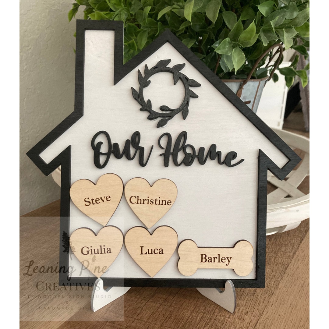 Family Home House Mothers Day Gift Laser Engraved Gift Mom | Etsy