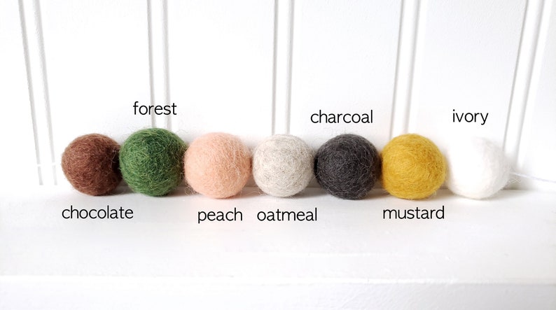 Woodland Felt Ball Garland: Gender Neutral Nursery Decor - Etsy
