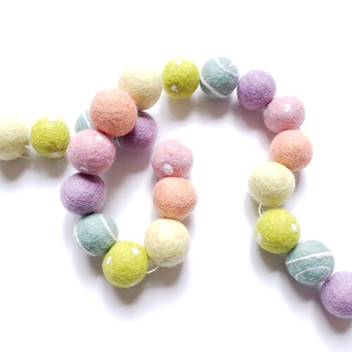 Pastel Easter Garland Pom Pom Garland Easter Decor Spring | Etsy