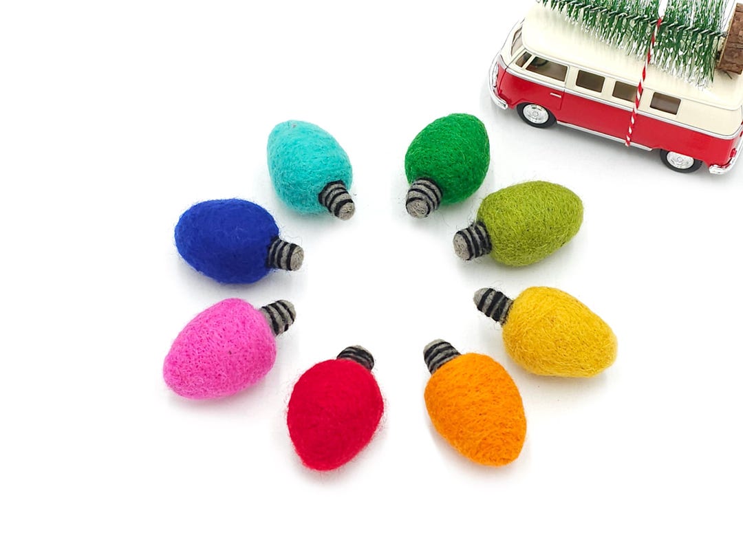 Felt Christmas Light Bulb: Holiday Decor - Etsy