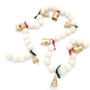 Rustic Bell Garland, Jingle Bell Garland, Vintage Bell Garland ...