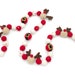 Santa Reindeer Felt Ball Christmas Garland: Holiday Decor - Etsy