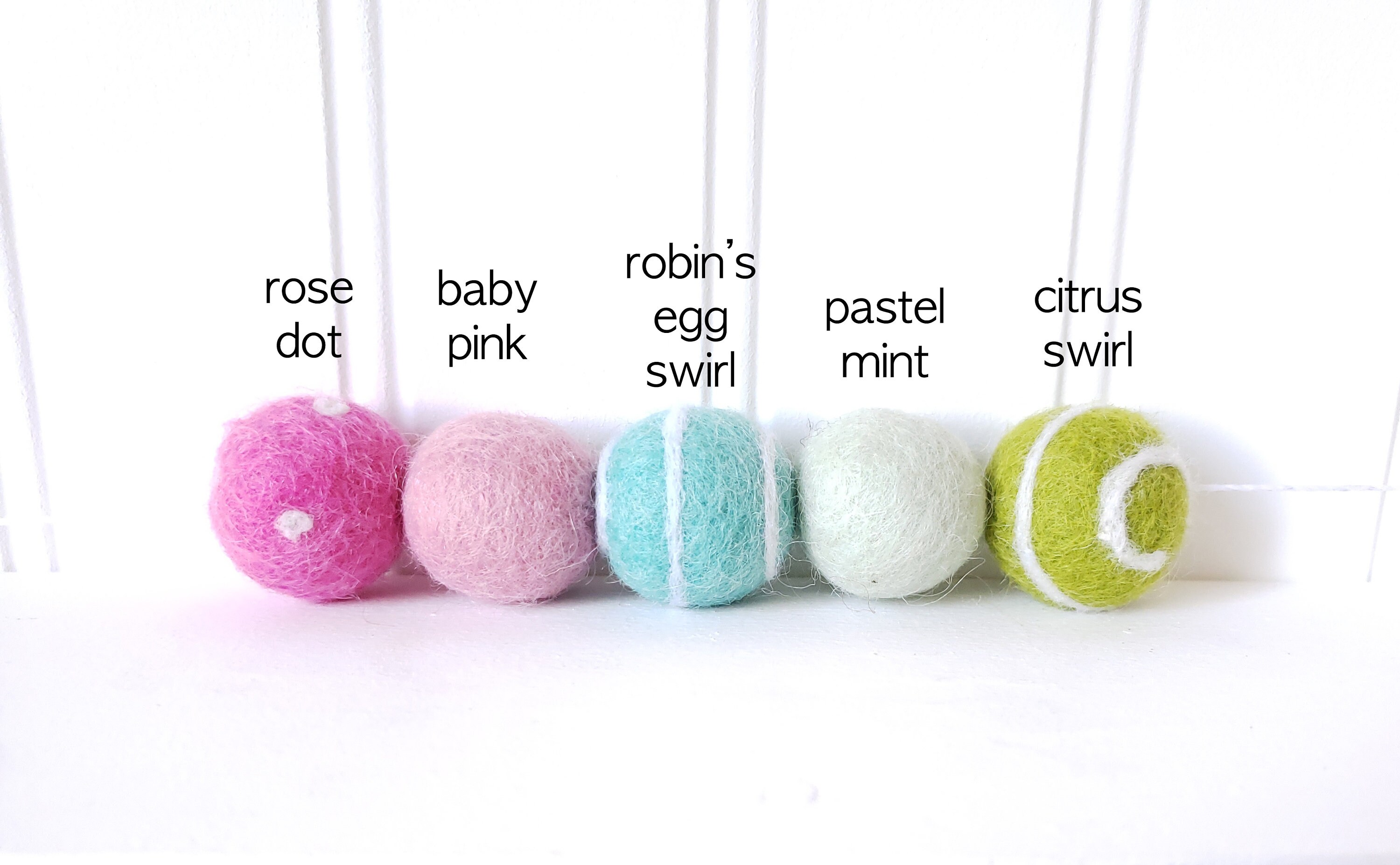 Easter Decorations Spring Decor Felt Ball Garland Pom Pom | Etsy