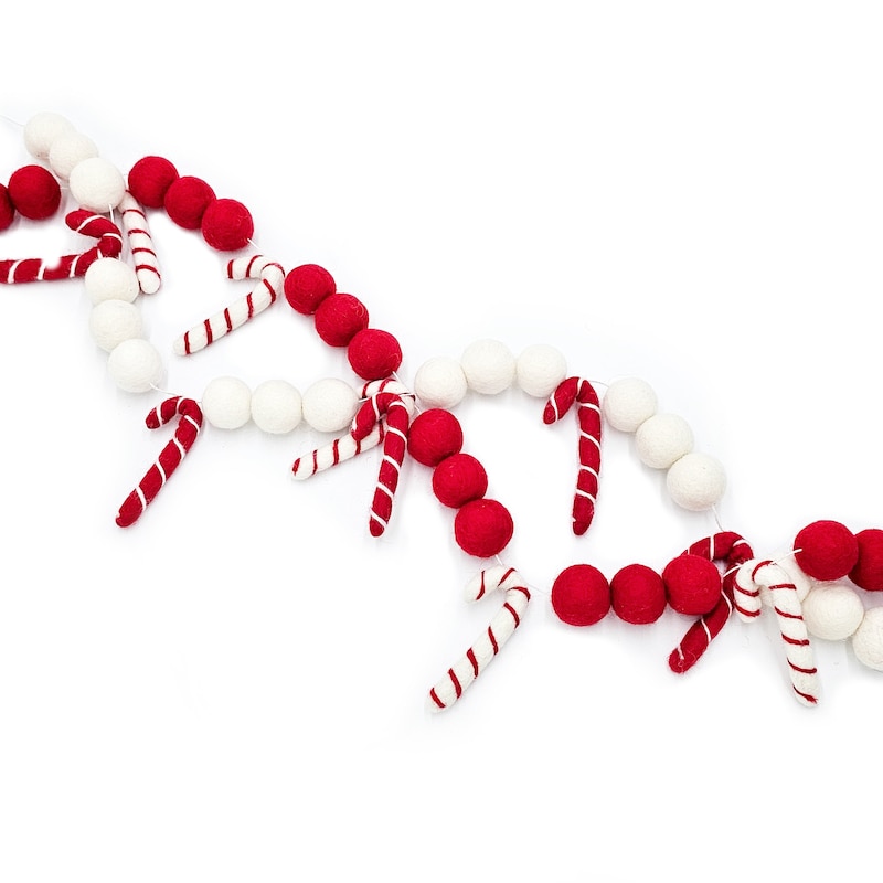Candy Cane Garland - Etsy