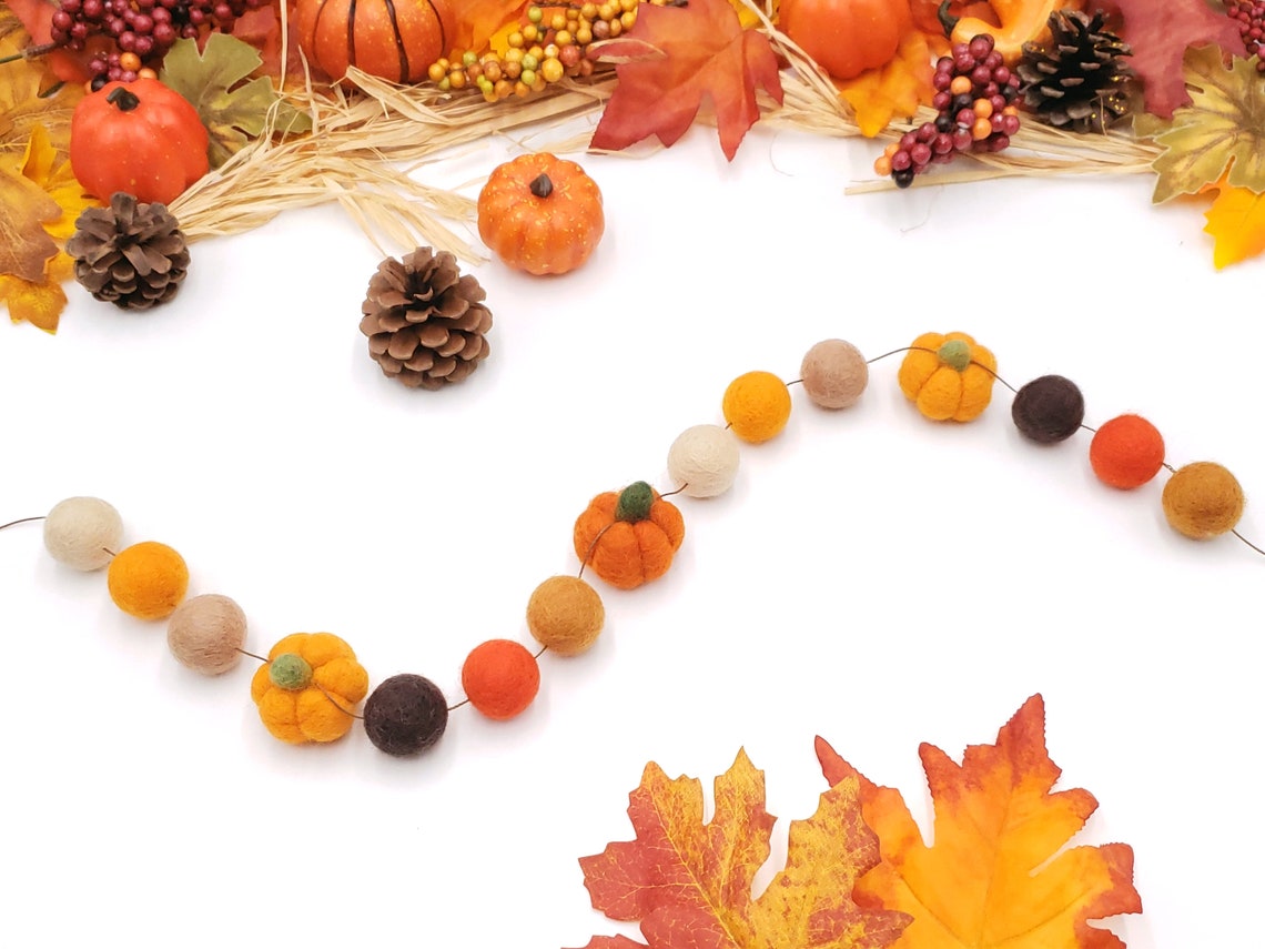 Pumpkin Garland Fall Decor Fall Garland Autumn Decor - Etsy