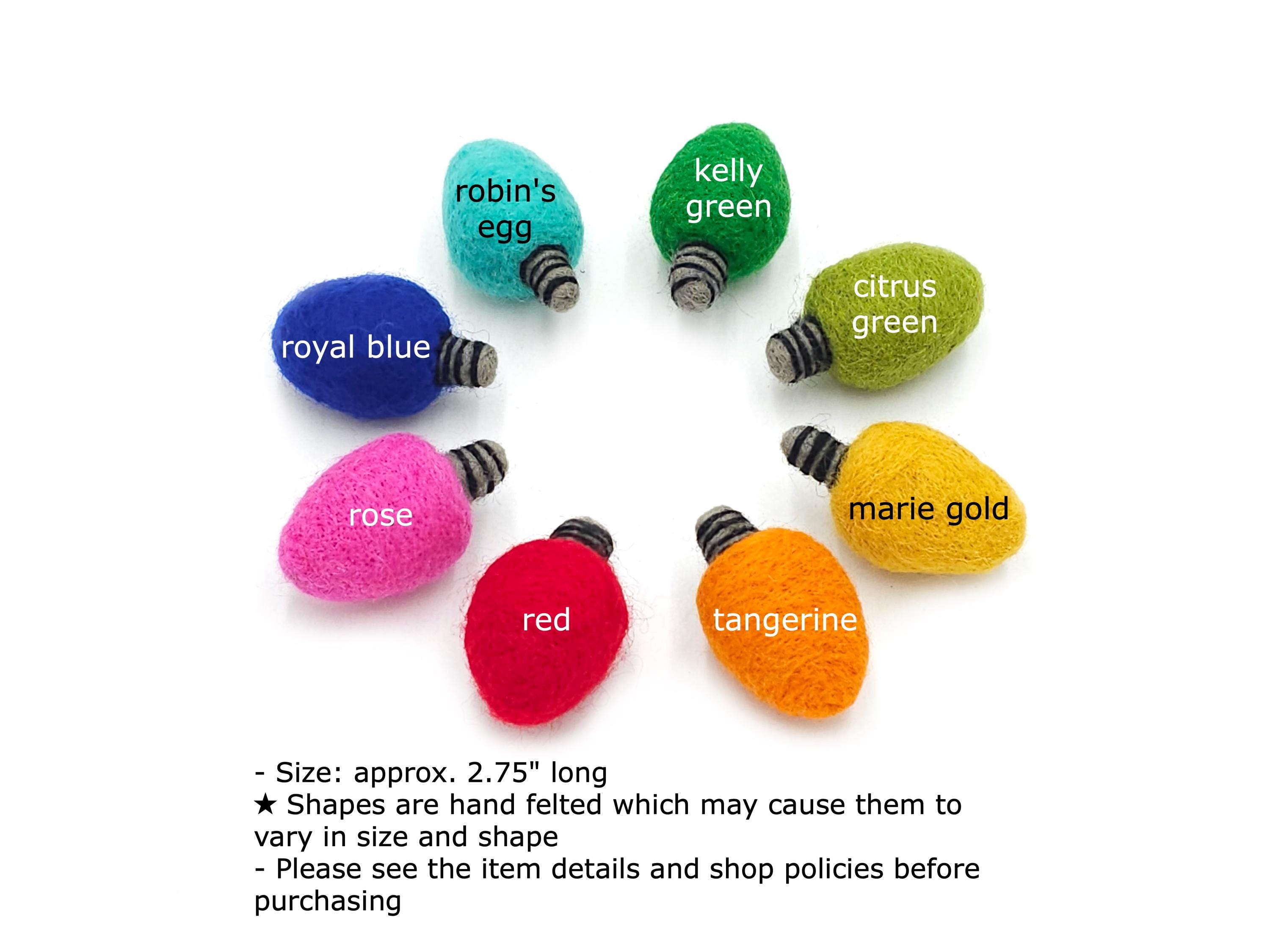 Felt Christmas Light Bulb: Holiday Decor - Etsy