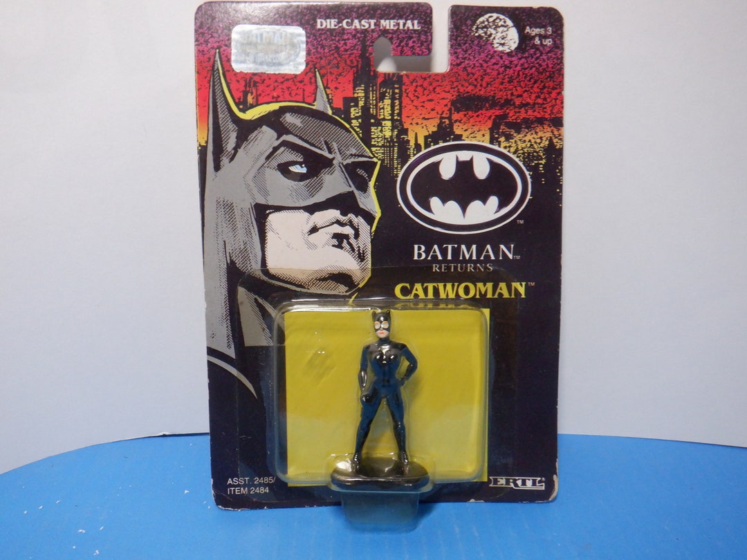1992 Vintage Bat Man Cat Woman Made of Die Cast Metal Toy - Etsy