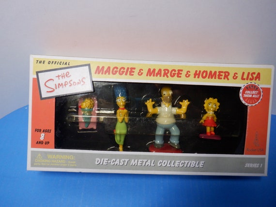 Vintage 2002 Simpsons Die-cast Metal Figures Made for Rocket - Etsy