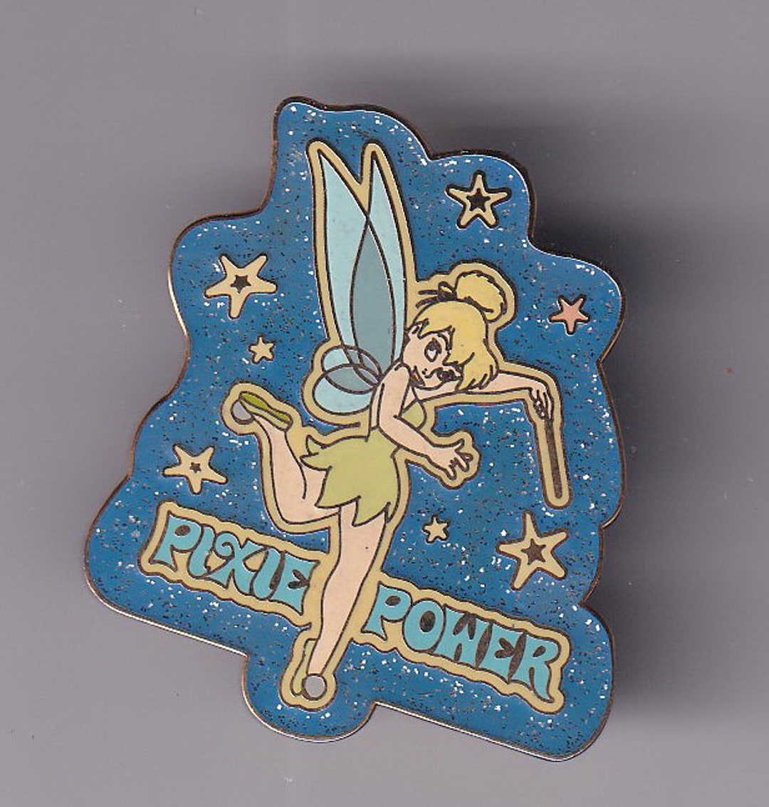 Vintage Tinker Bell Sparkle Power Core Pins Pixie Power - Etsy