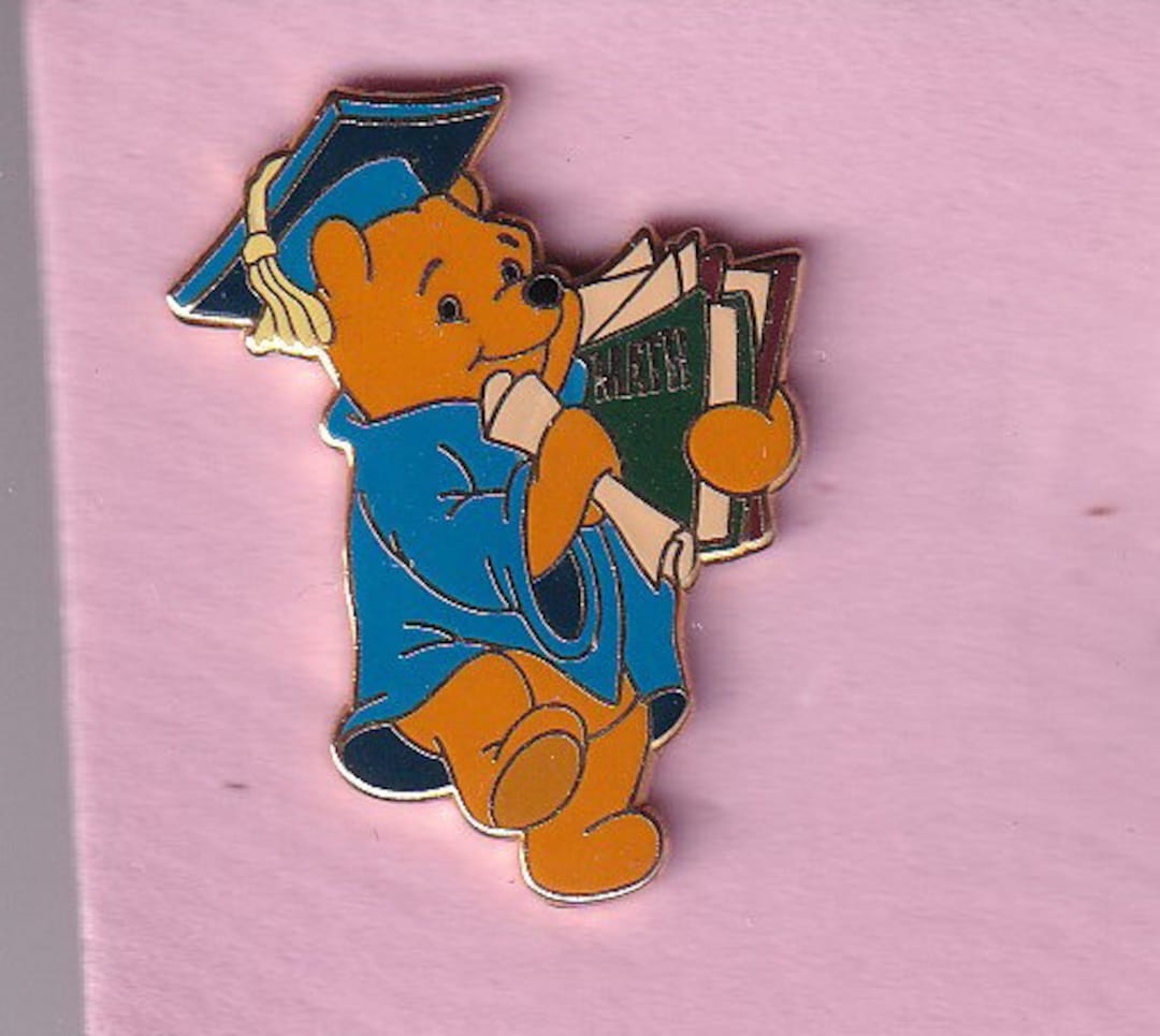Vintage Graduate Winnie the Pooh Disney Pin - Etsy